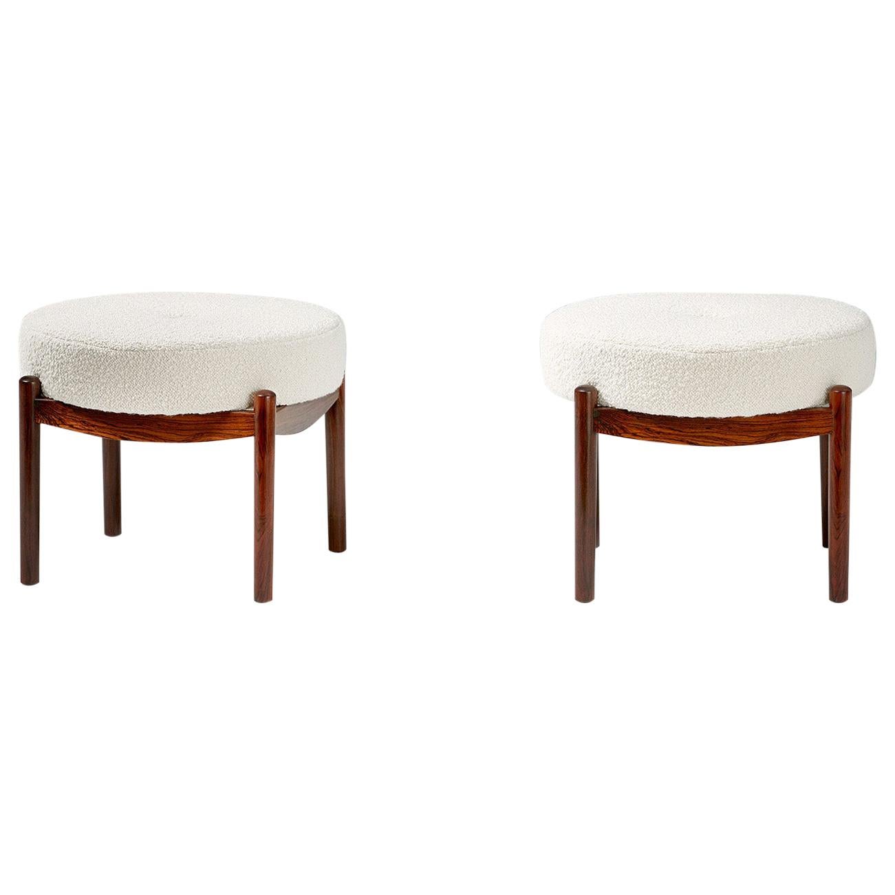 Boucle Ottoman - 47 For Sale on 1stDibs