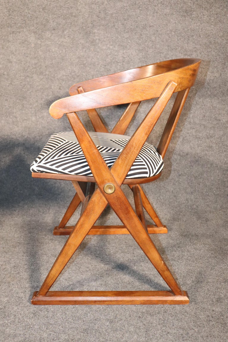 Pair of Round Back Chairs For Sale at 1stDibs