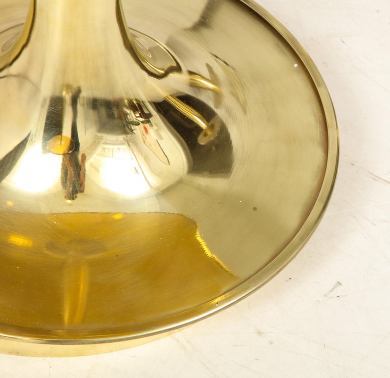 Pair of Round Bronze Murano Glass and Brass Martini or Side Tables ...