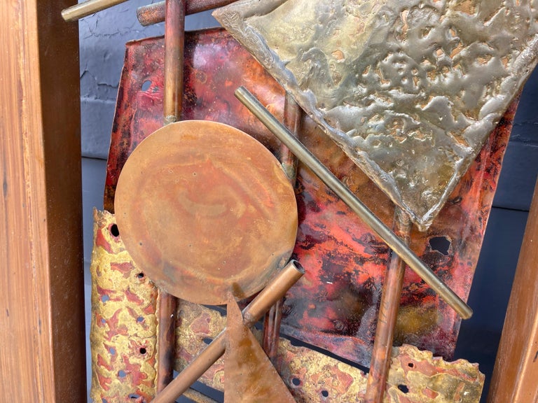 Pair of Roy R. Butler Copper Brass Brutalist Doors, Mid-Century Modern ...