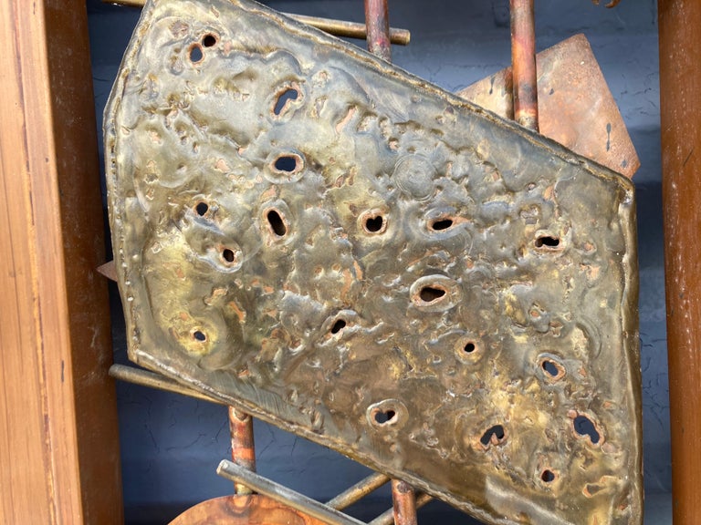 Pair of Roy R. Butler Copper Brass Brutalist Doors, Mid-Century Modern ...