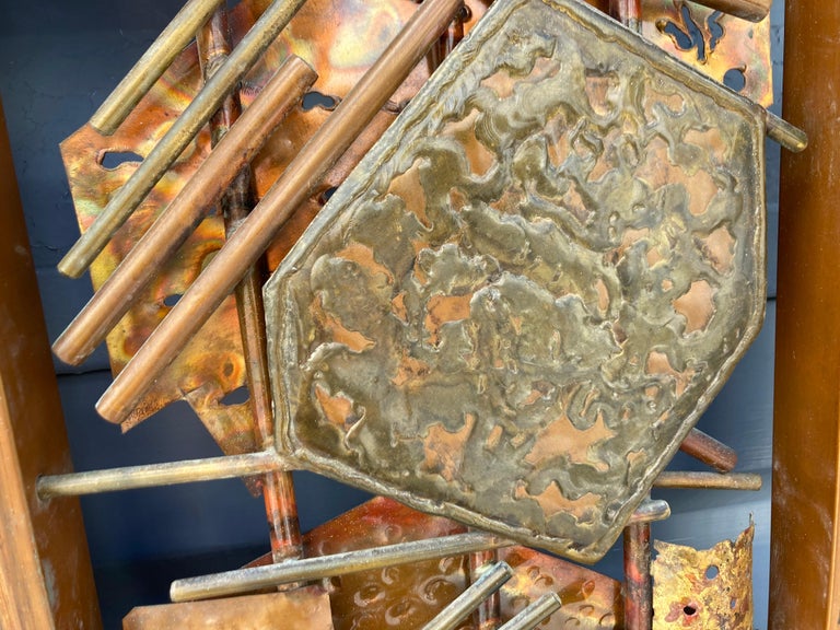 Pair of Roy R. Butler Copper Brass Brutalist Doors, Mid-Century Modern ...