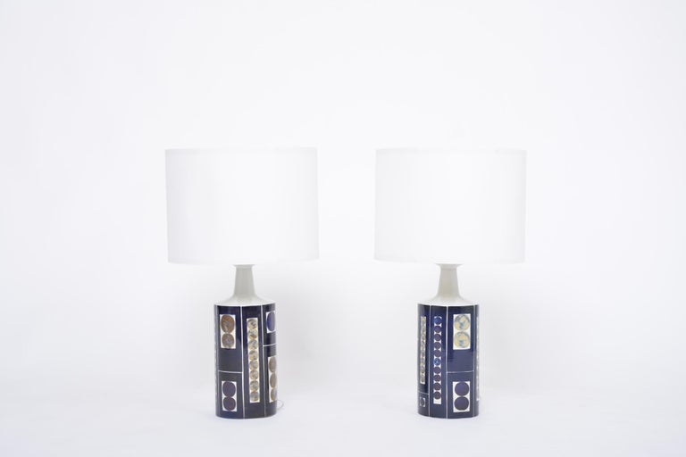 Pair of Royal 7 Midcentury Table Lamps by Ingelise Koefoed for Fog and ...