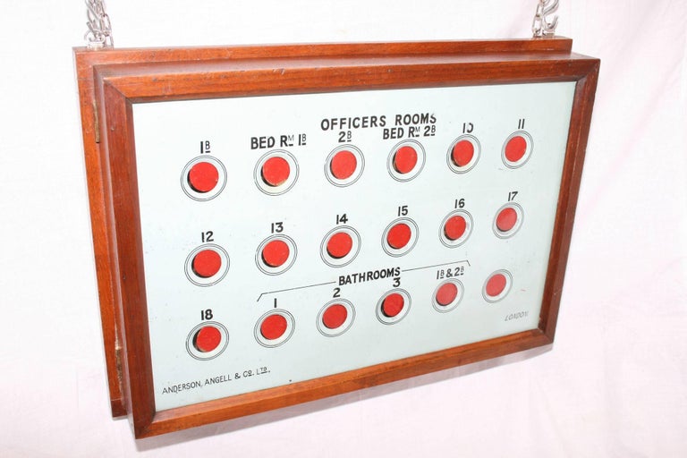 Pair of Royal Air Force Officers Butlers Servants Bell Box Indicators ...