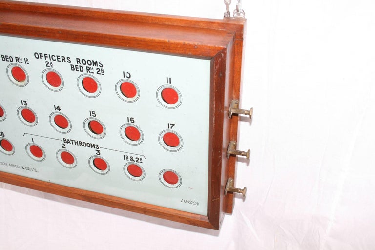 Pair of Royal Air Force Officers Butlers Servants Bell Box Indicators ...