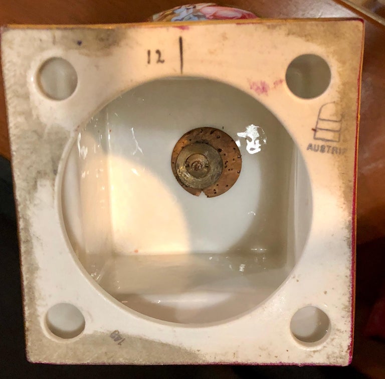 Pair of Royal Vienna Red Lidded Vases with Renaissance Painted Motif ...