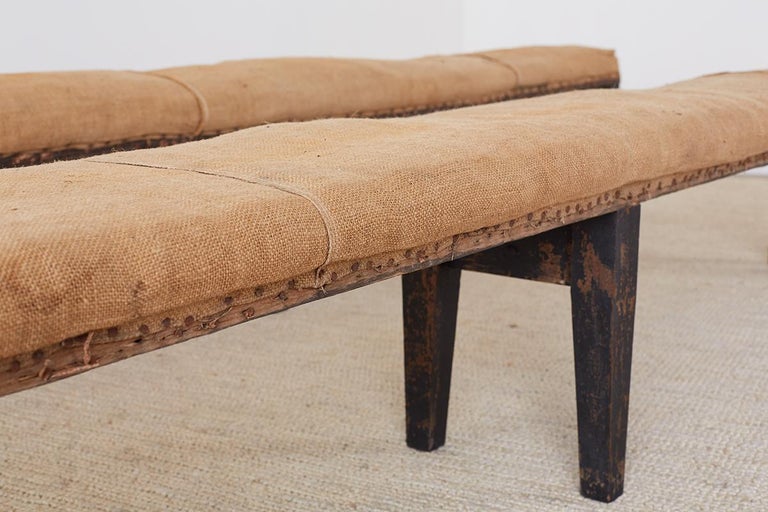 Pair of Rustic French Farmhouse Bench Seats at 1stDibs