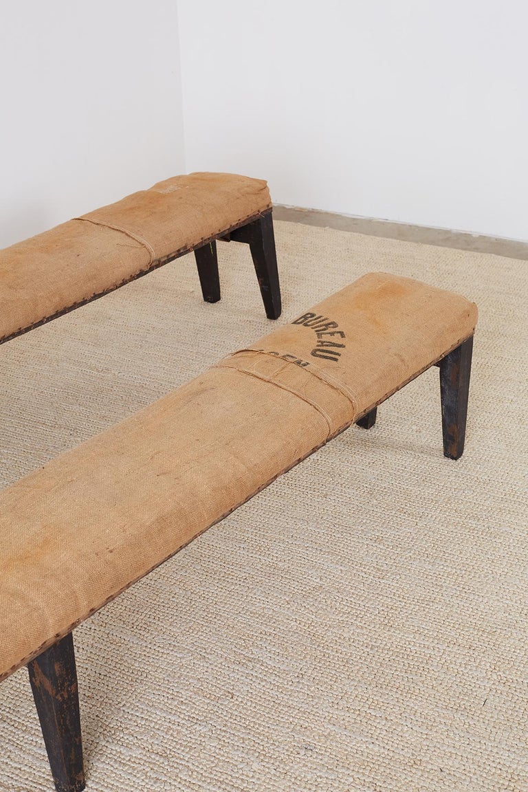 Pair of Rustic French Farmhouse Bench Seats at 1stDibs