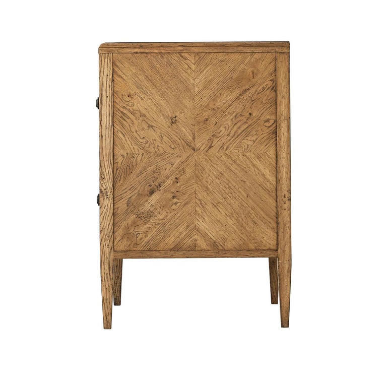 Pair of Rustic Light Oak Nightstands For Sale at 1stDibs