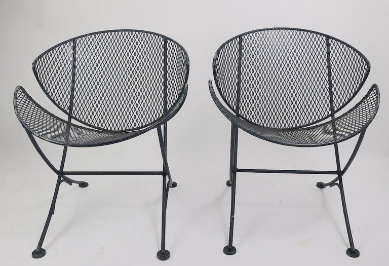 Pair of Salterini Clamshell Lounge Chairs at 1stDibs