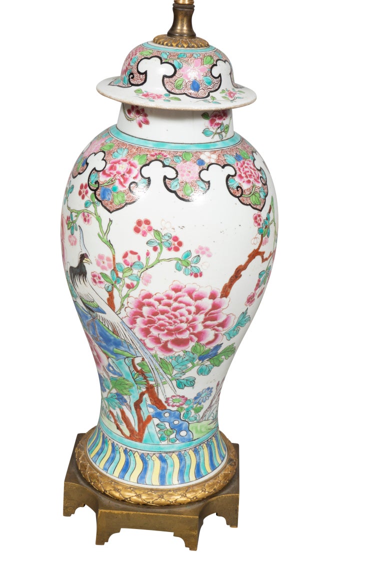 Pair Of Samson Porcelain Table Lamps For Sale at 1stDibs