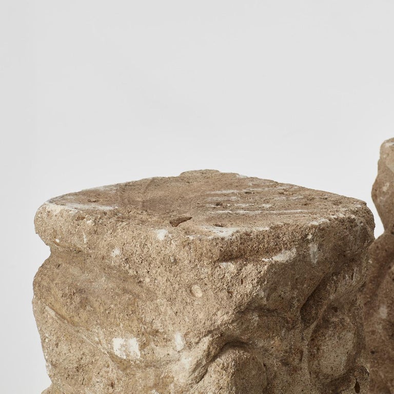Pair of Sandstone Sculptures For Sale at 1stDibs