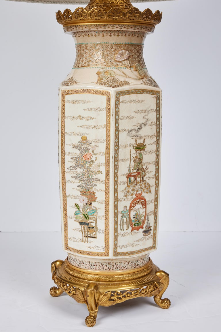 Pair of Satsuma Lamps For Sale at 1stDibs