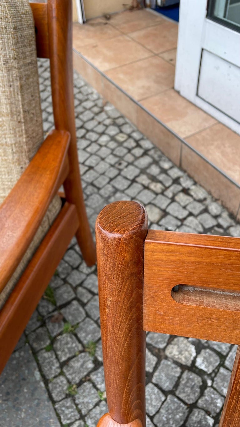 Pair of Scandinavian Teak Armchairs 1960s Vintage Danish Design For ...