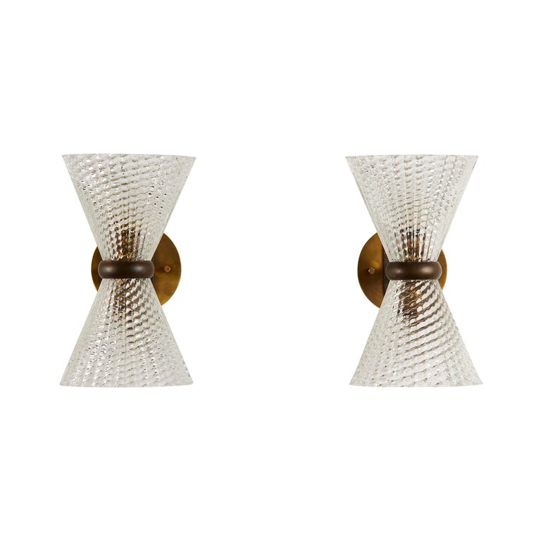 Pair of Sconces by Seguso at 1stDibs