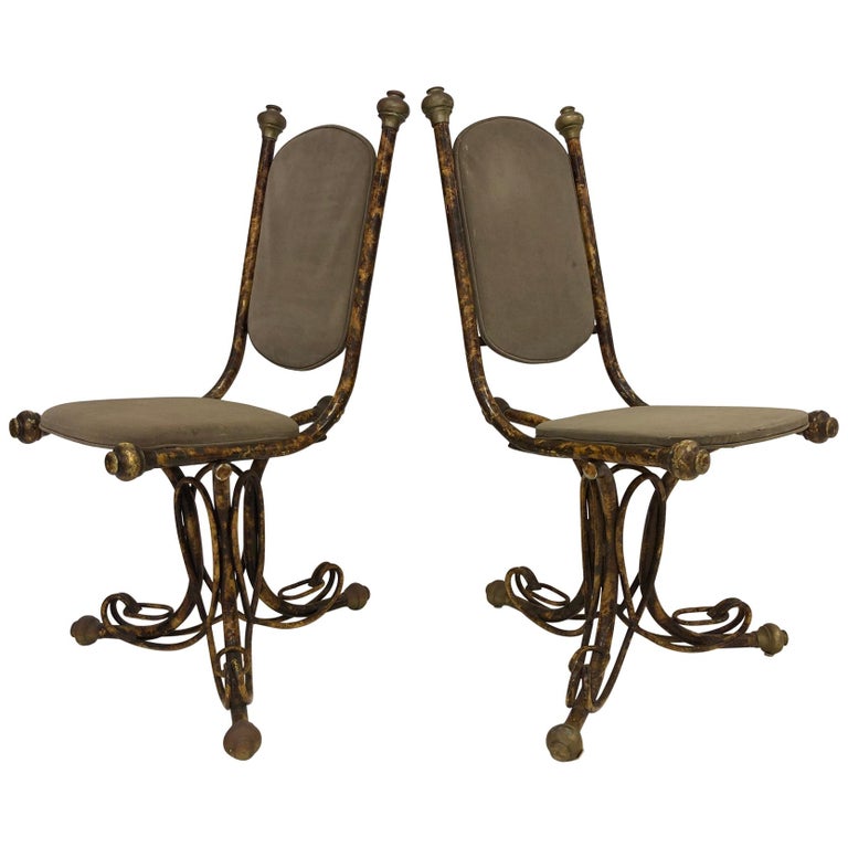 Pair of Sculptural Arthur Court Occasional Chairs at 1stDibs