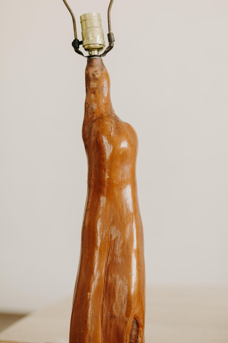 Pair of Sculptural Cypress Root Organic Modern Table Lamps For Sale at ...