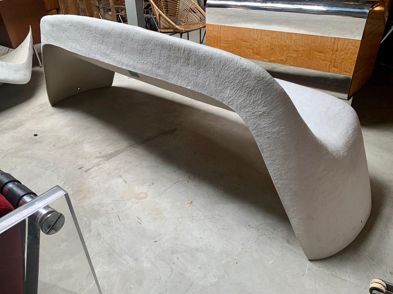 Sculptural Fiberglass Outdoor Bench by Walter Papst at 1stDibs ...