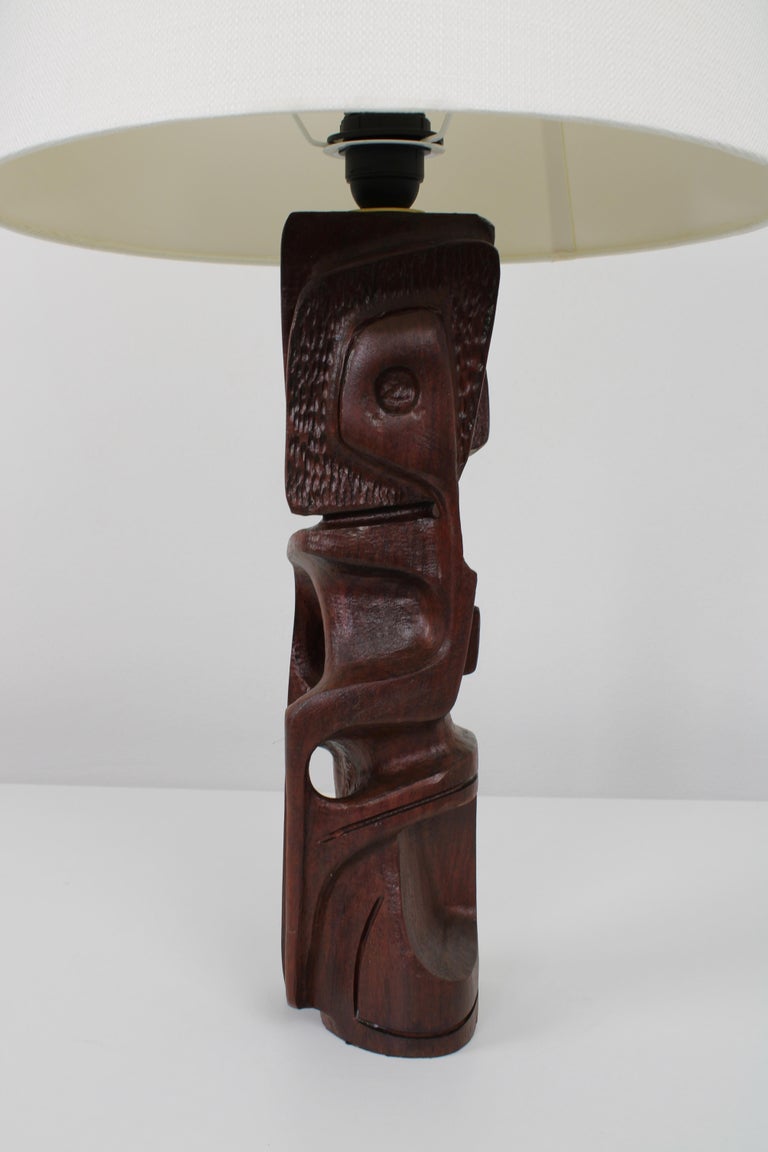 Pair of Sculptured Table Lamps by Gianni Pinna, 1970s For Sale at 1stDibs