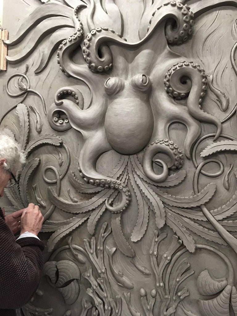 Pair of ''Sea Garden'' panels by Geoffrey Preston MBE For Sale at 1stDibs