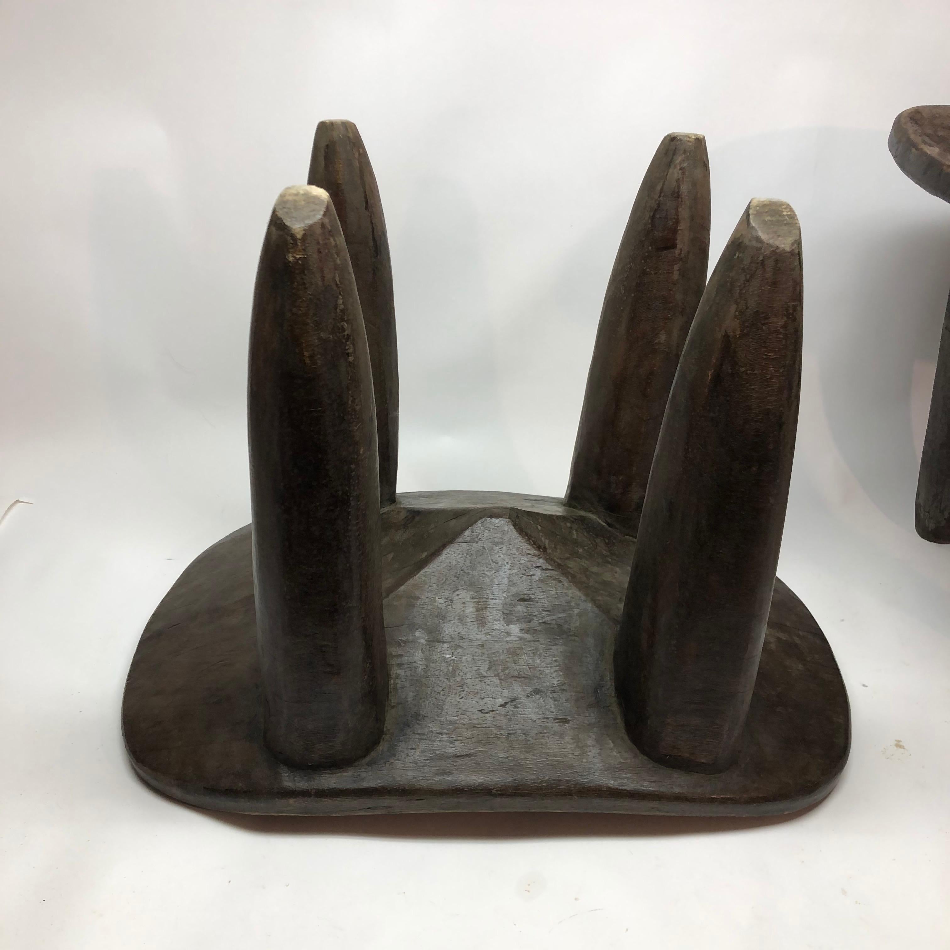 Pair of African accent tables at 1stDibs | african end tables, african ...