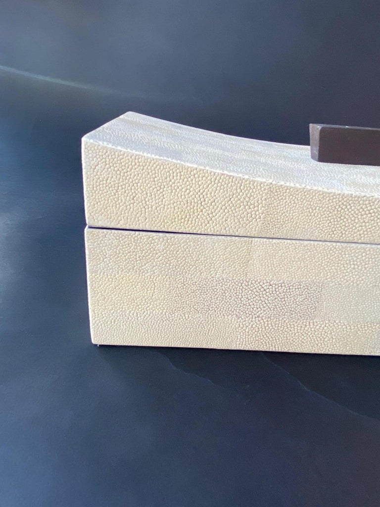 Pair of Shagreen Boxes, U.S.A. 1990s For Sale at 1stDibs
