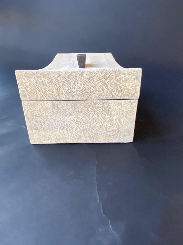 Pair of Shagreen Boxes, U.S.A. 1990s For Sale at 1stDibs