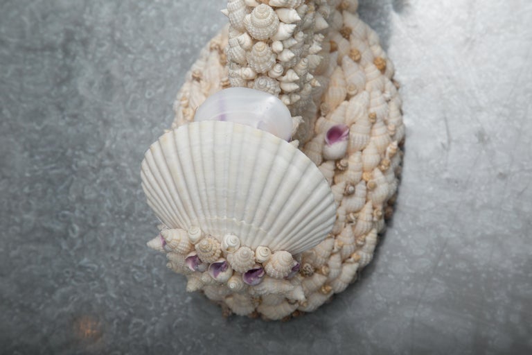 Pair of Shell Art Sconces at 1stDibs