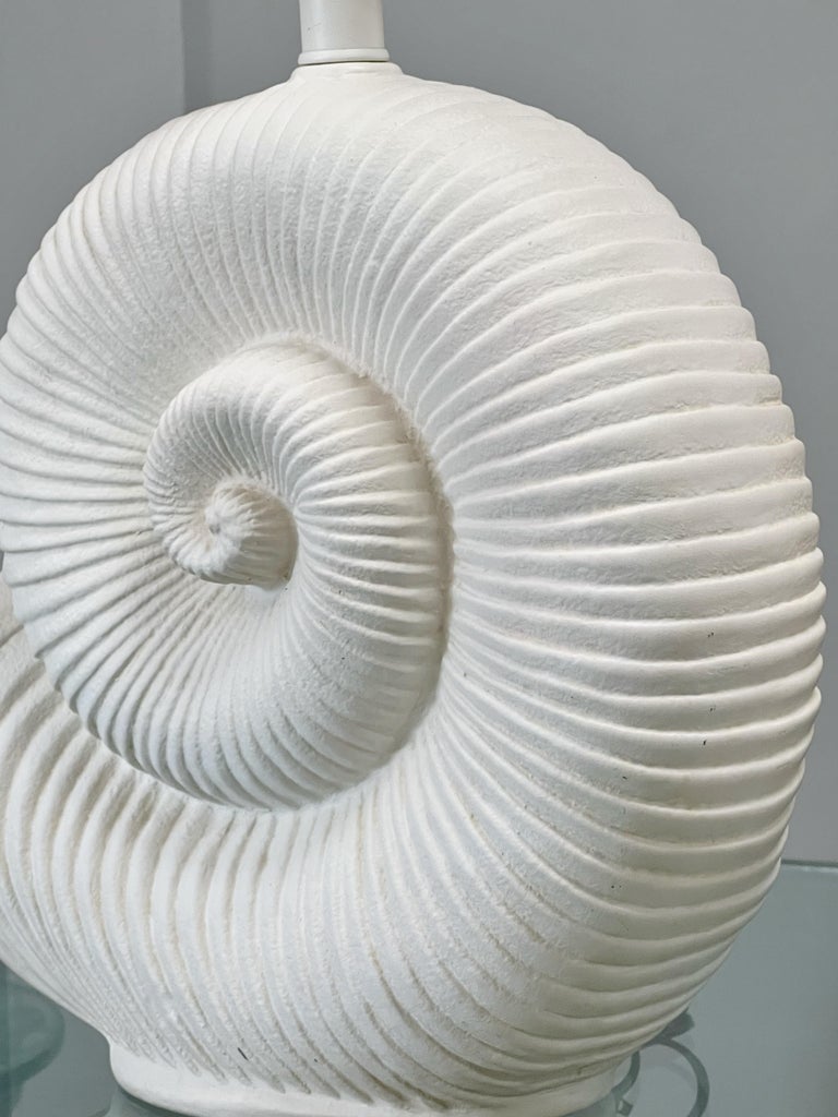 Pair of Shell Plaster Table Lamps Jean Charles Moreux Style For Sale at ...