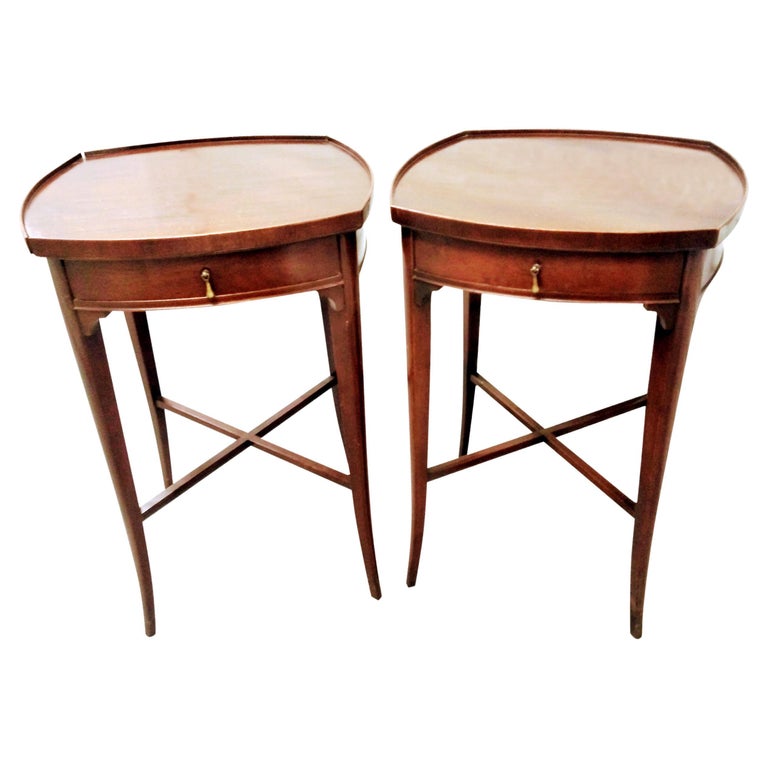 Pair of Sheraton Style Side Tables at 1stDibs
