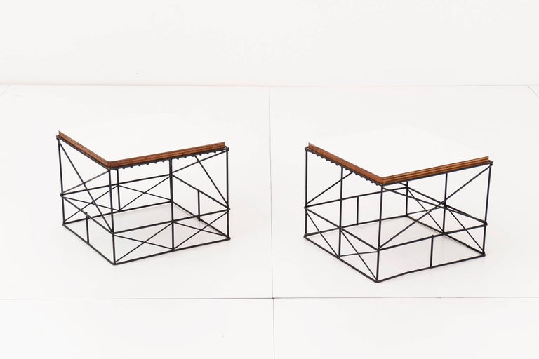 Pair of Side Tables in the Style of Charles and Ray Eames For Sale at ...