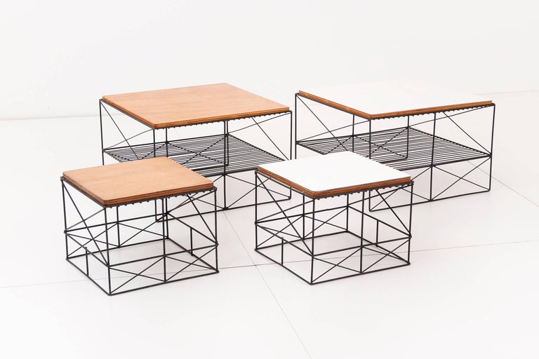 Pair of Side Tables in the Style of Charles and Ray Eames For Sale at ...