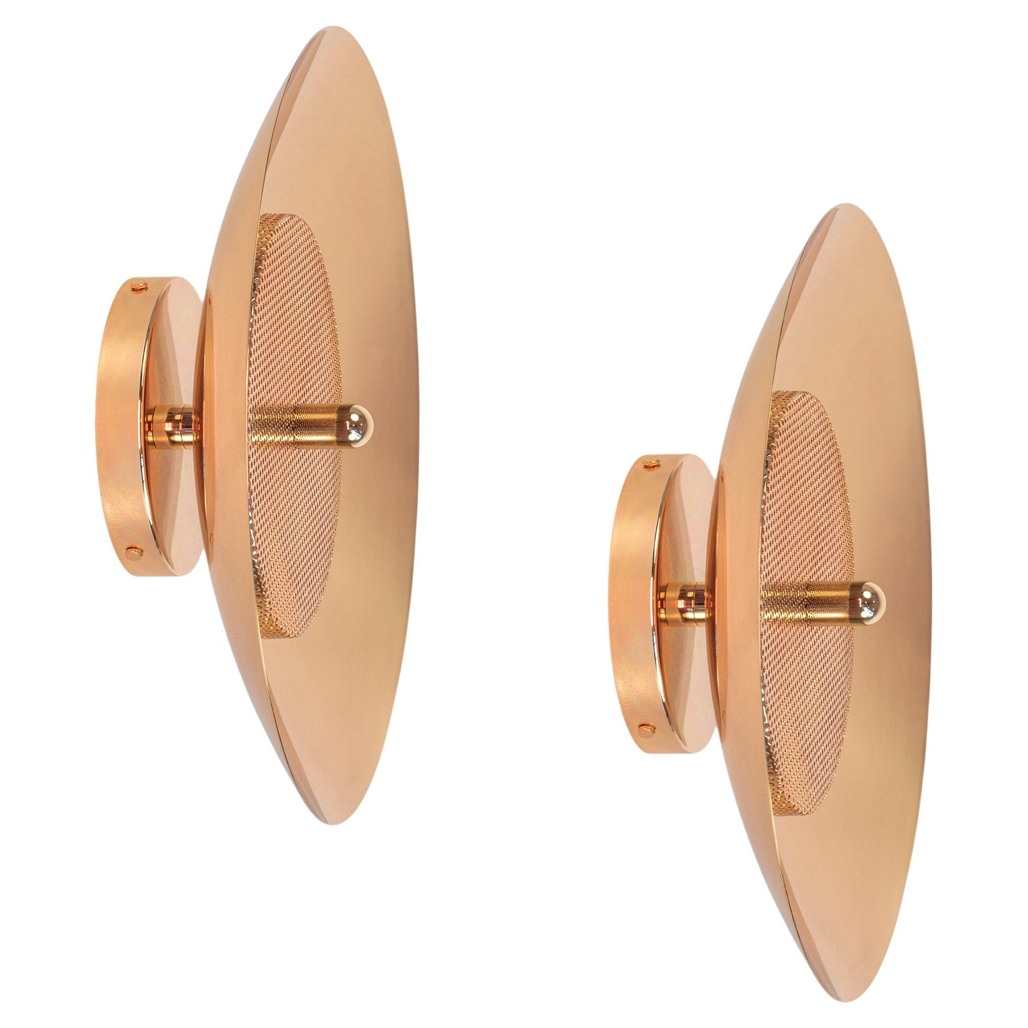 Monumental Pair of Copper Sconces For Sale at 1stDibs