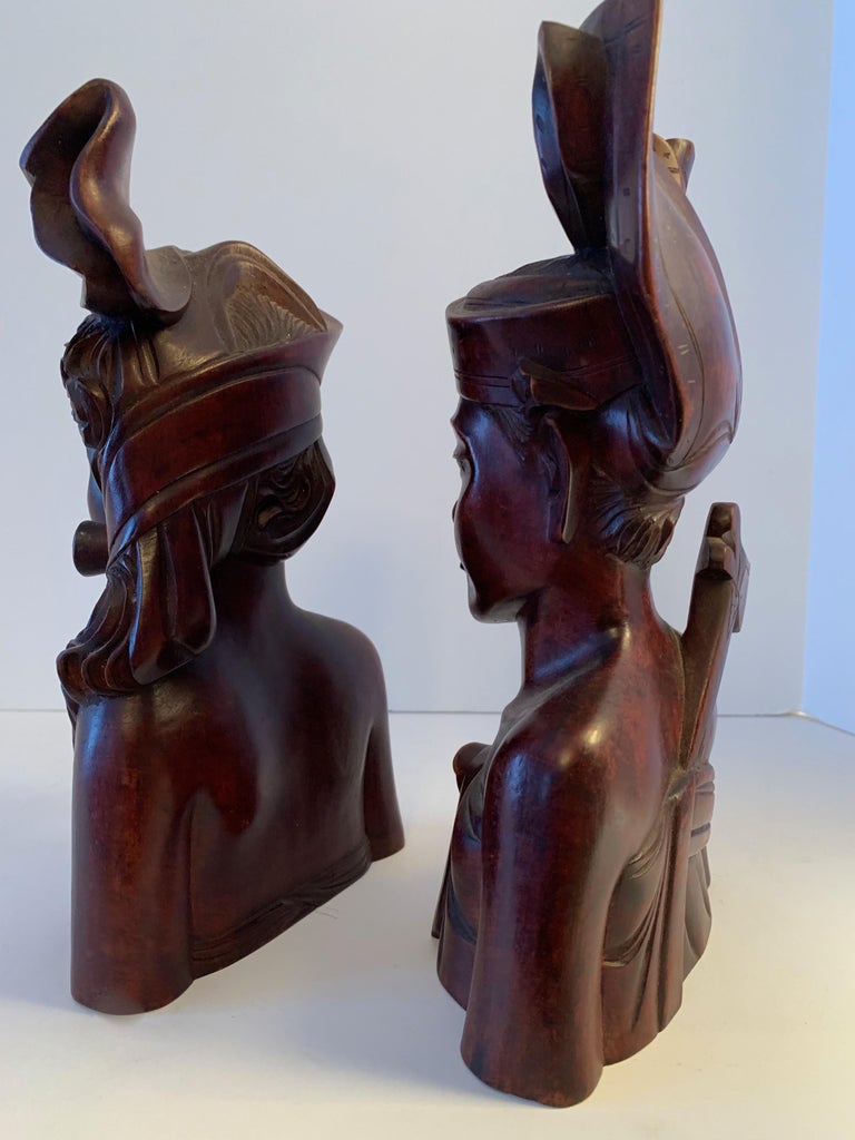 Pair of Signed Balinese Figure Bookends at 1stDibs