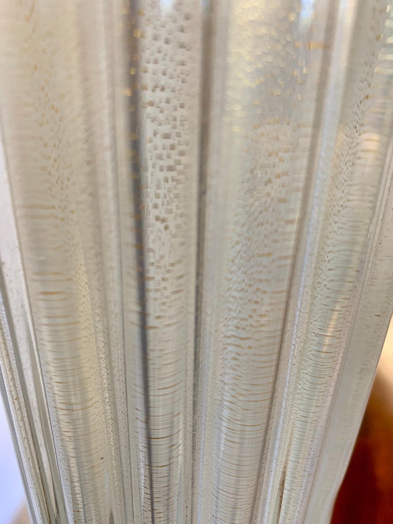 Pair of Signed Salviati Lamps Murano Glass Made in Italy at 1stDibs