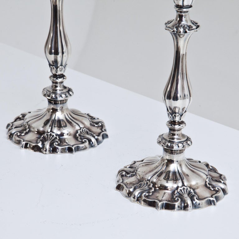 Pair of Silver Candlesticks, Sheffield, 1846 For Sale at 1stDibs ...