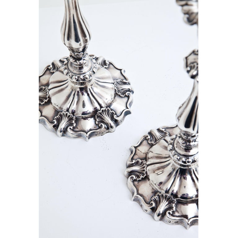 Pair of Silver Candlesticks, Sheffield, 1846 For Sale at 1stDibs ...