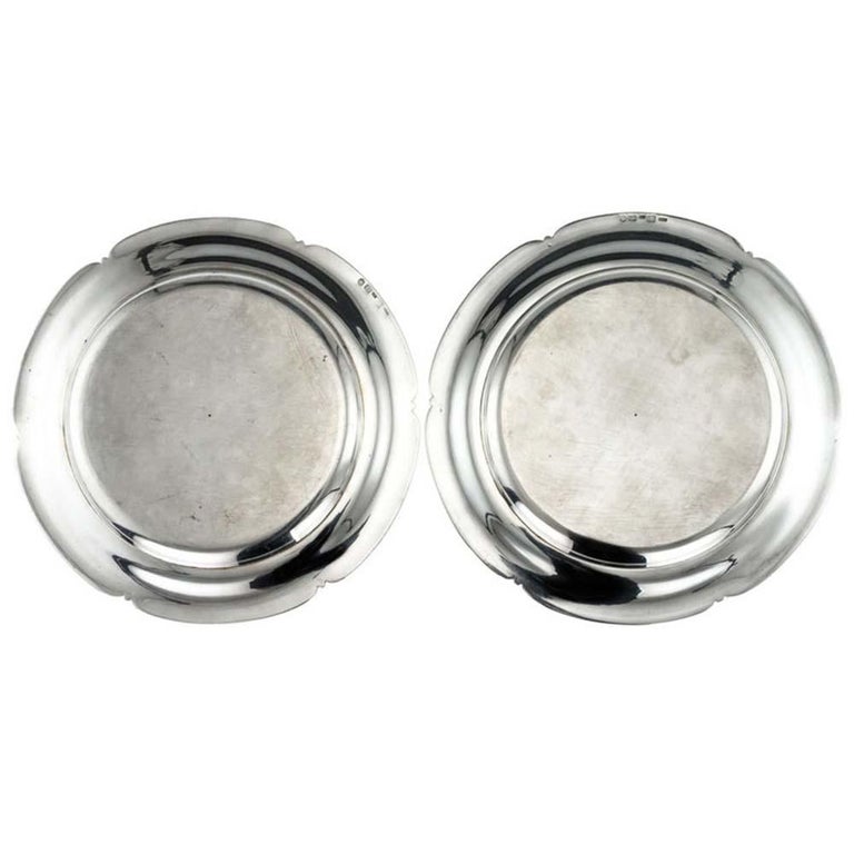 Pair of Silver Plates by Nicholas and Plinke 1843 for Grand Duke ...
