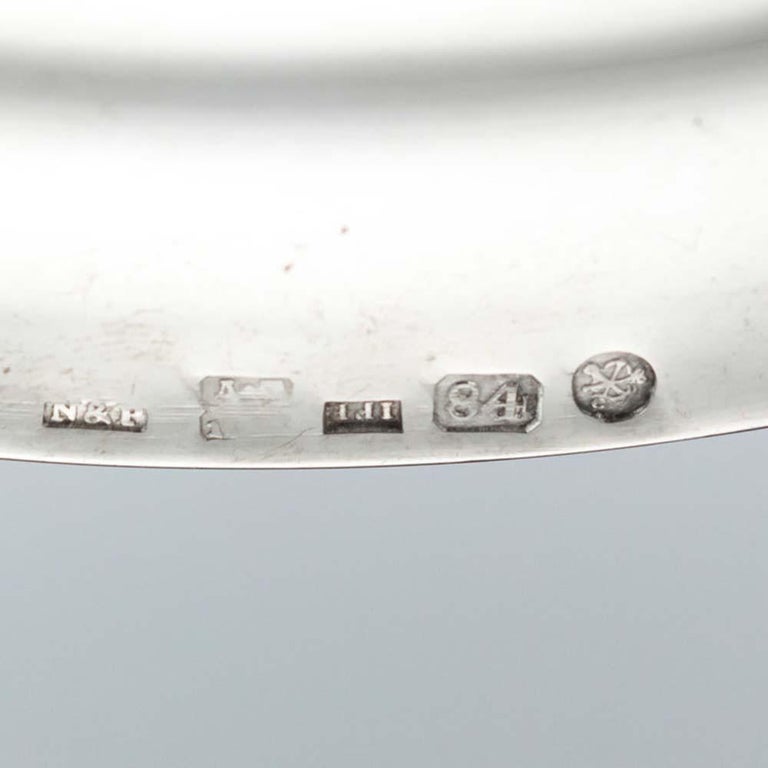 Pair of Silver Plates by Nicholas and Plinke 1843 for Grand Duke ...