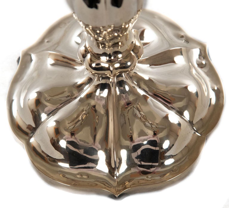 Pair of Silver Tiffany Six-Light Candelabra at 1stDibs