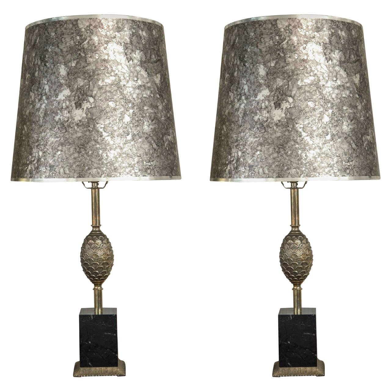 Silver Leaf Tree-Form Lamps For Sale at 1stDibs | silver tree lamp ...