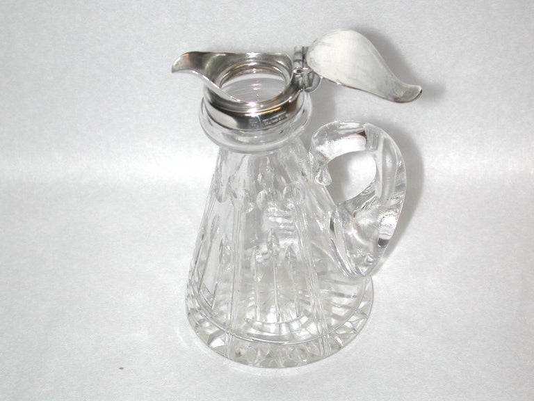 Pair of Silver Topped and Handcut Glass Whisky Tots, J B Chatterley and ...