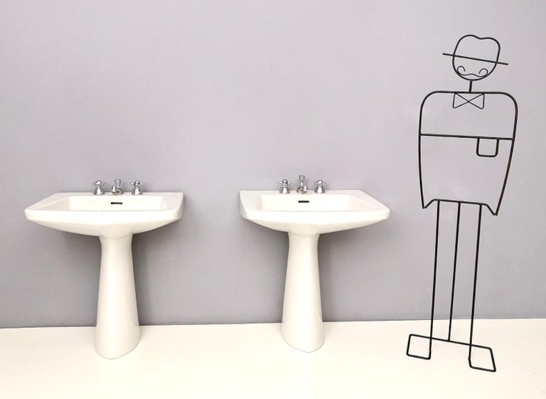 Pair of Sinks by Gio Ponti with G. Labalme, G. Pozzi and A. Rosselli ...