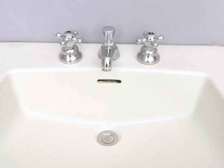 Pair of Sinks by Gio Ponti with G. Labalme, G. Pozzi and A. Rosselli ...