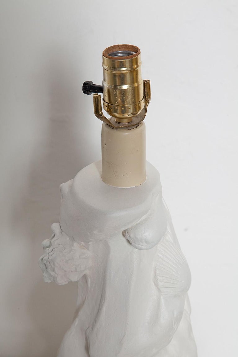 Pair of Sirmos Plaster Sea Shell Lamps at 1stDibs