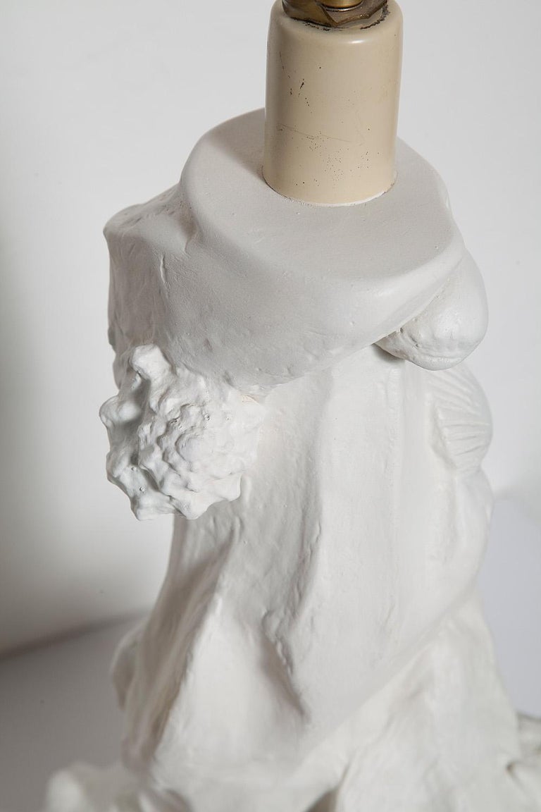 Pair of Sirmos Plaster Sea Shell Lamps at 1stDibs