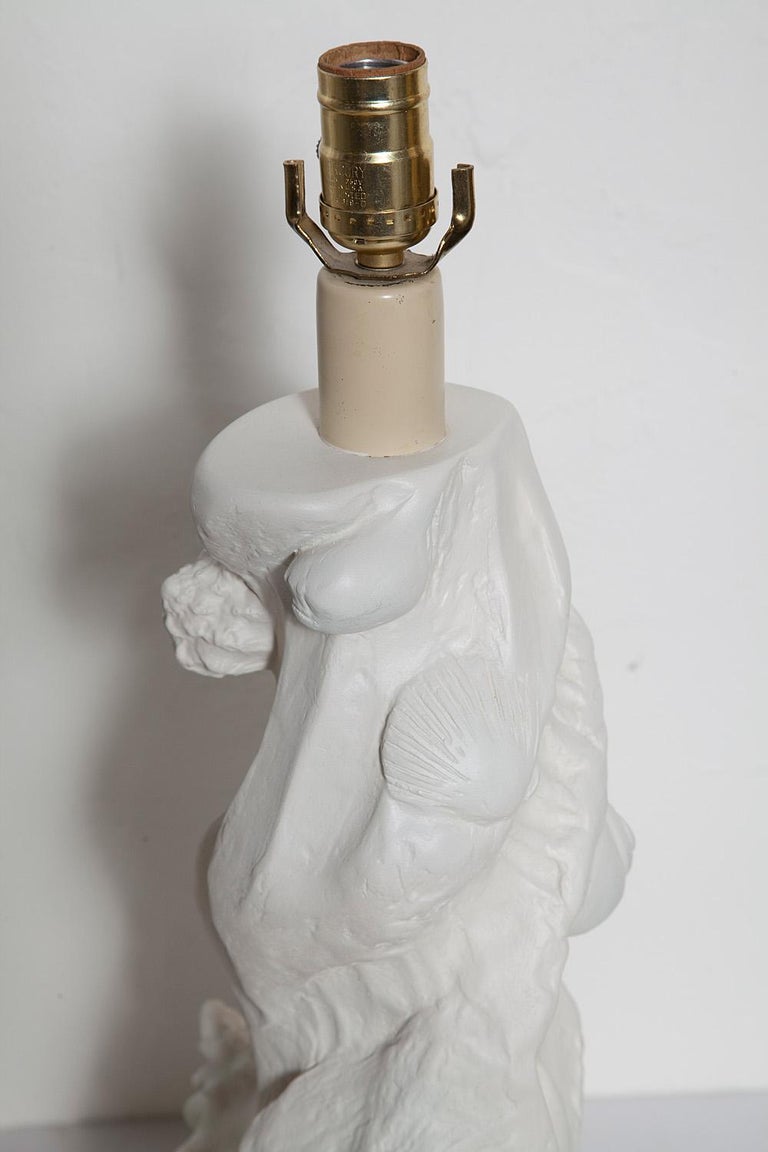 Pair of Sirmos Plaster Sea Shell Lamps at 1stDibs