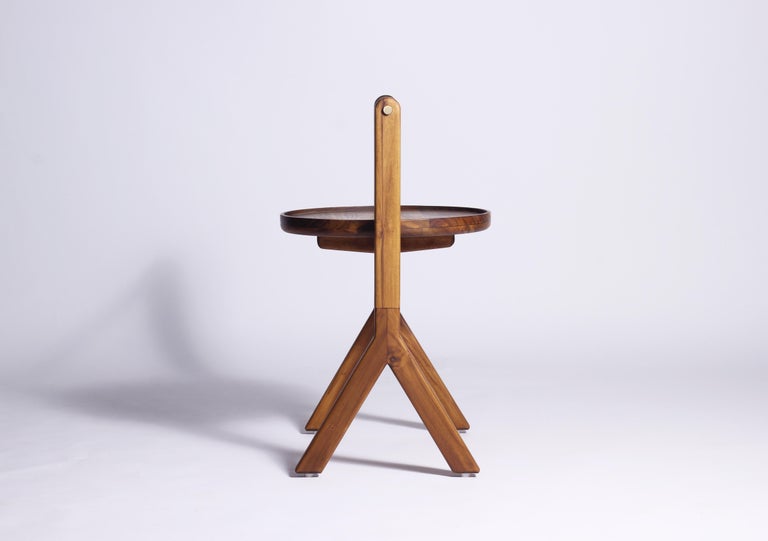 Set of 2 Solid Oak Bedside/Side/Serving tables Handcrafted with Brass ...