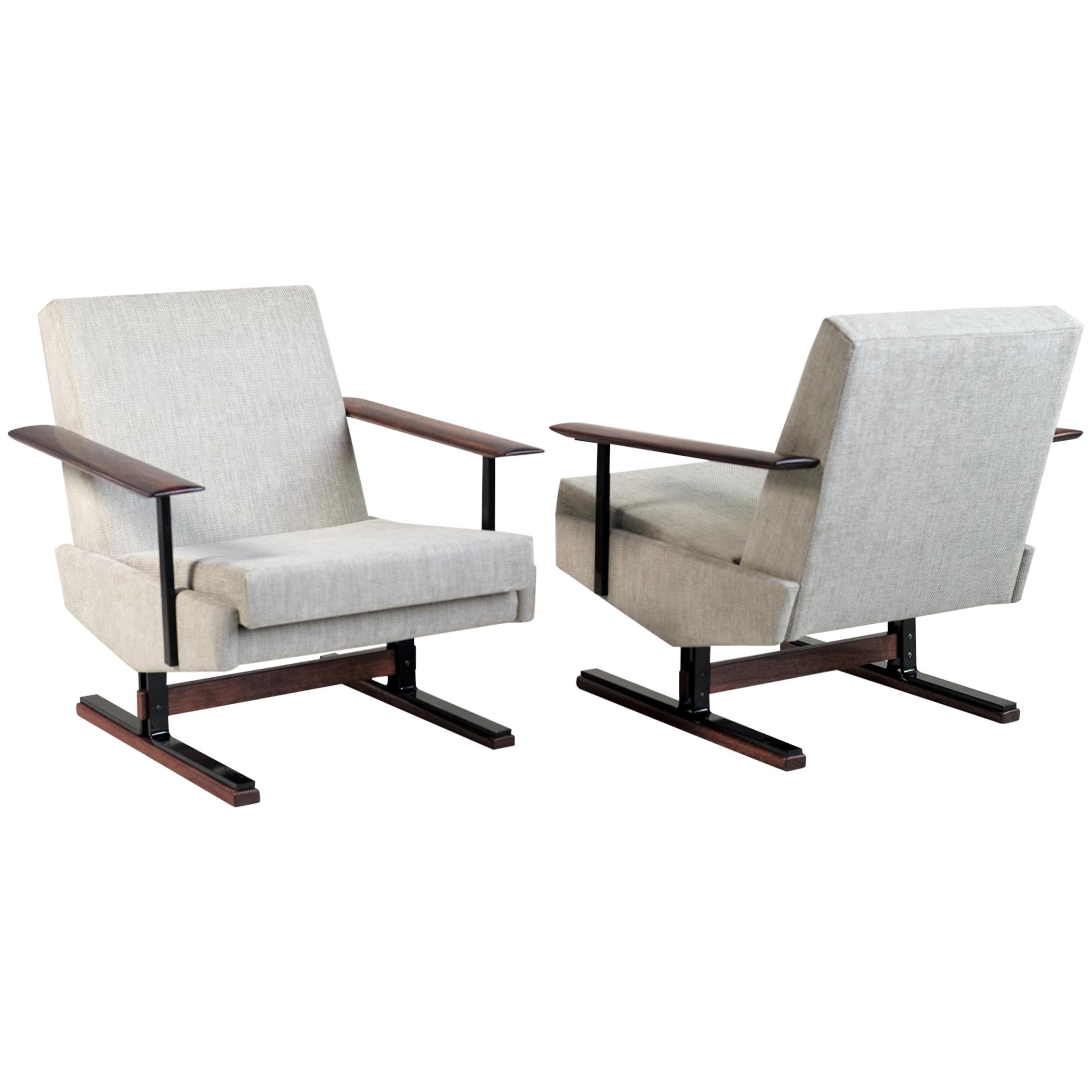 Pair of Sleigh Armchairs, Gelderland, 1960 at 1stDibs