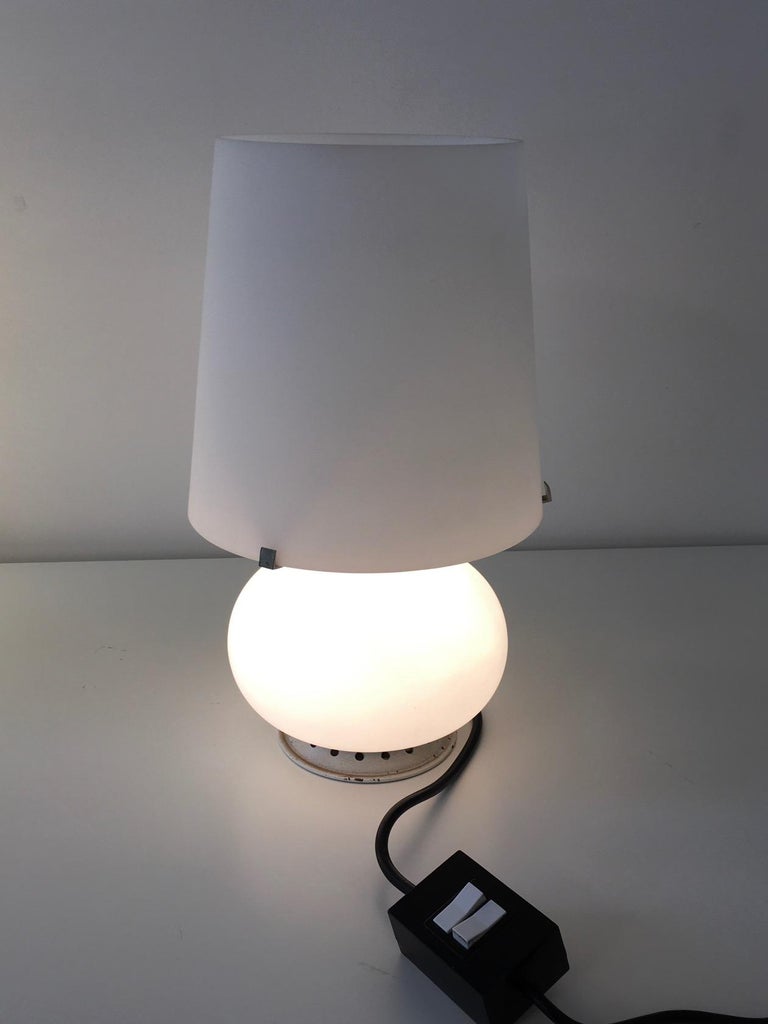 Pair of Small 1853 Table Lamp by Max Ingrand for Fontana Arte, Old Édition For Sale at 1stDibs